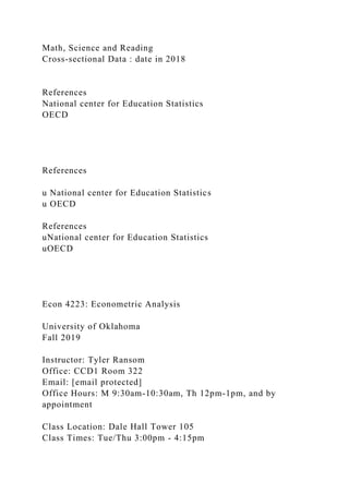 TEACHER’S INCOME ON STUDENT’S EDUCATIONAL ACHIEVEMENTSMingoo K.docx