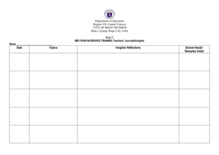 teachers Inset journalreflection template.docx