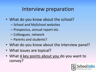 Teachers' interview skills guide | PPTX