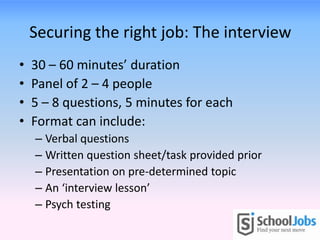 Teachers' interview skills guide | PPTX