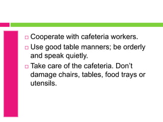 Teachers in the canteen | PPTX