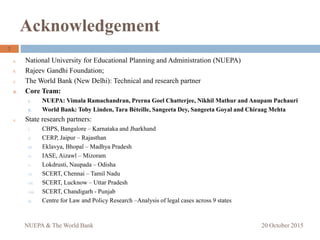 Presentation on Teachers in the indian Education System: Synthesis of a ...