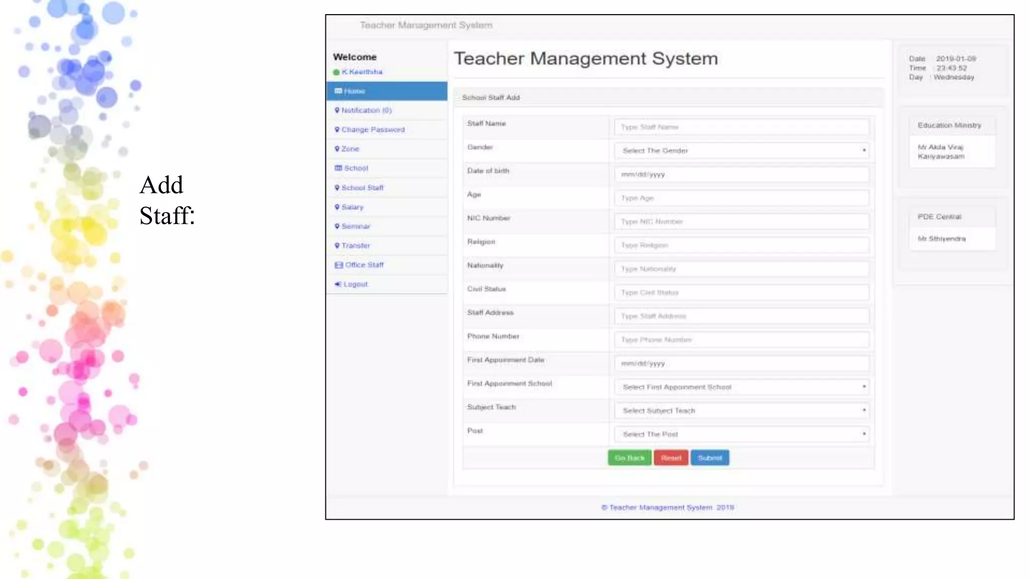 Teachers management system | PPTX