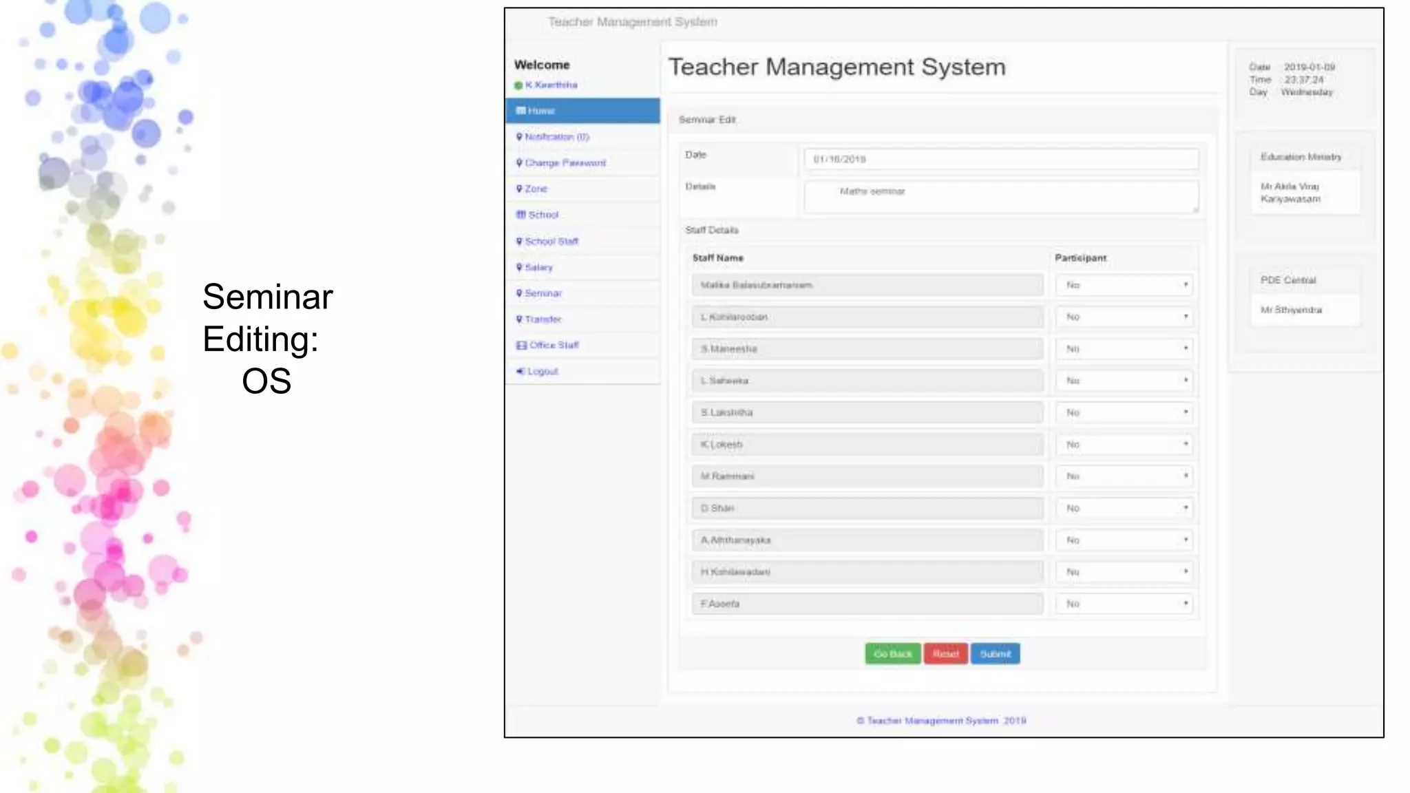 Teachers management system | PPTX