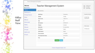 Teachers management system | PPT