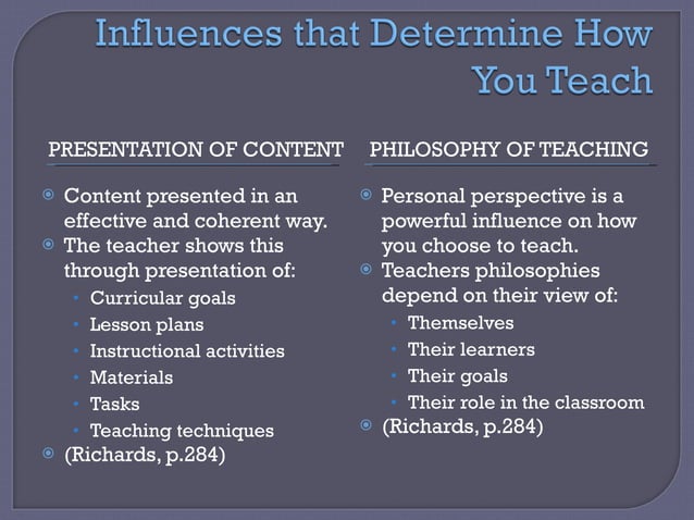 Teachers' Maxims in Language Teaching | PPT