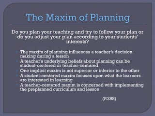 Teachers' Maxims in Language Teaching | PPT