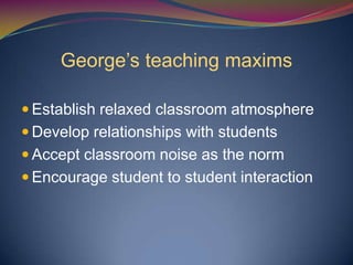 Teachers’ maxims in language teaching | PPTX