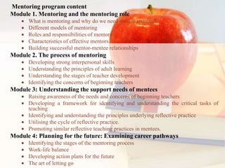 Teachers mentoring teachers | PPT