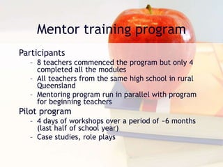 Teachers mentoring teachers | PPT