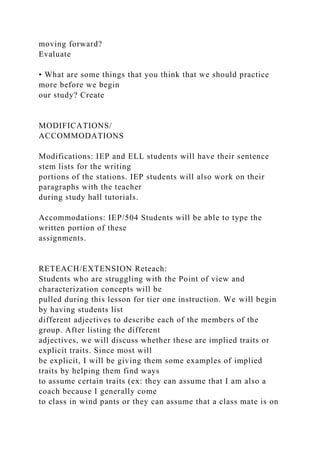 TEACHERS OF TOMORROW LESSON PLAN FORMAT NAME New Teacher .docx