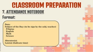 SAMPLE - TEACHERS - ORIENTATION FORMAT FOR THE CLASS OPENING | PPTX
