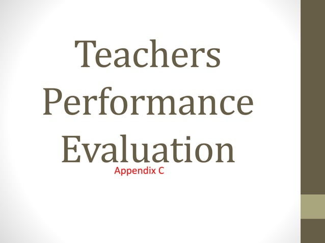 Teachers Performance Evaluation.pptx