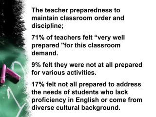 Teacher,s preparedness | PPTX