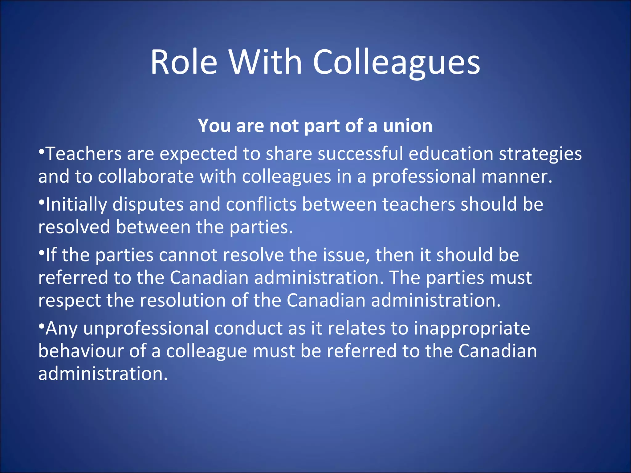 Teachers' Professional Code of Conduct | PPT