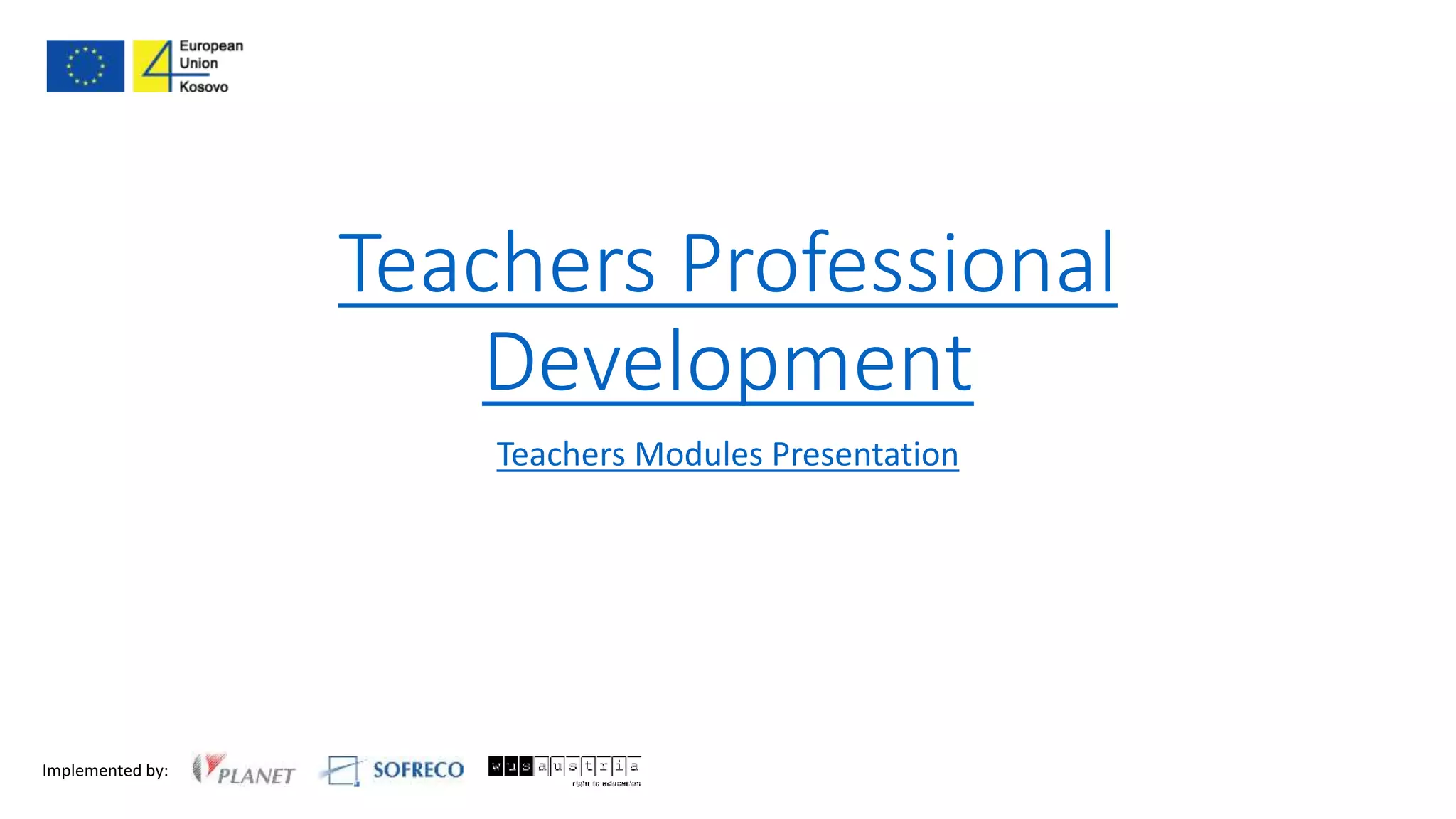 Teachers Professional Development | PPT