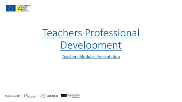 Teachers Professional Development | PPT