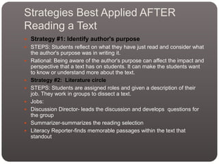 Teachers’ quick guide of strategies | PPT