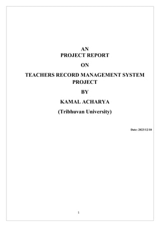 Teachers record management system project report..pdf
