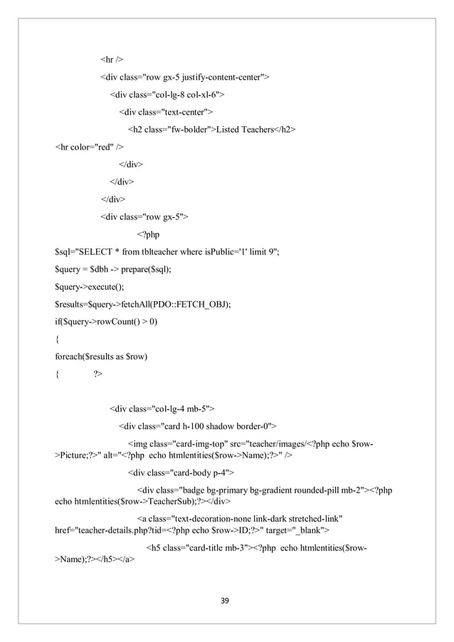 Teachers record management system project report..pdf