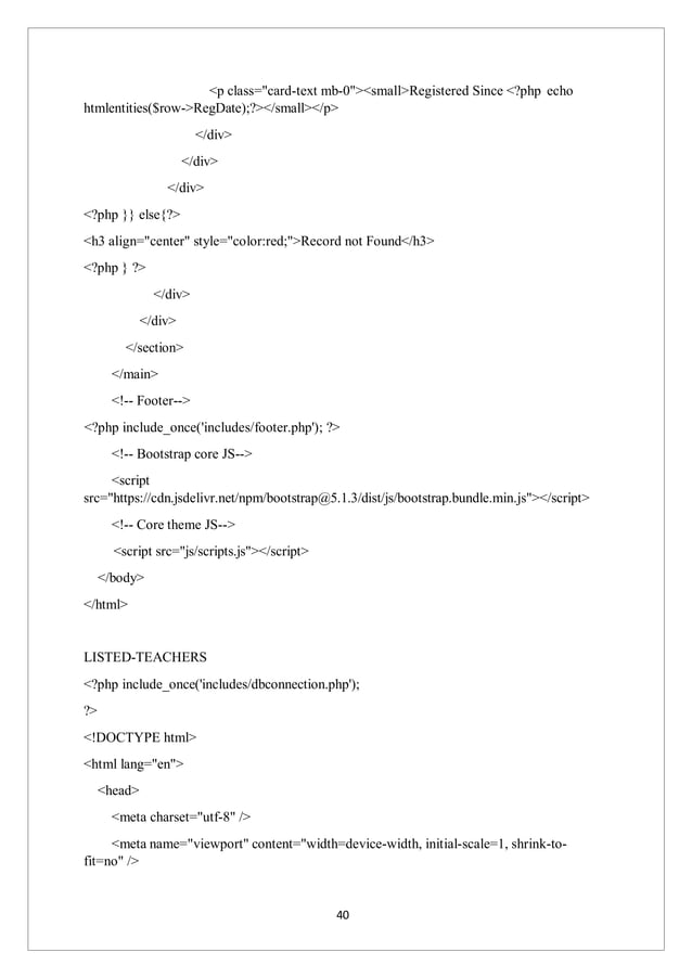 Teachers record management system project report..pdf