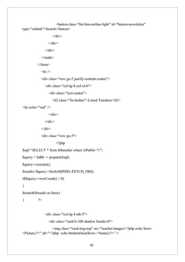 Teachers record management system project report..pdf
