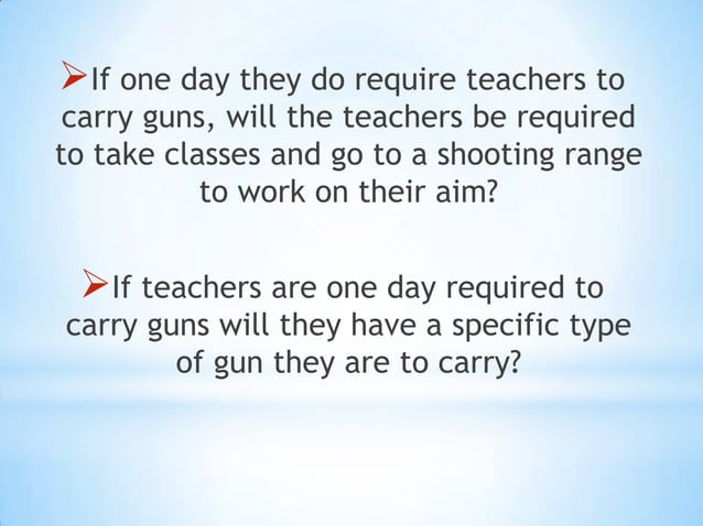 Teachers should be armed with books, not | PPT