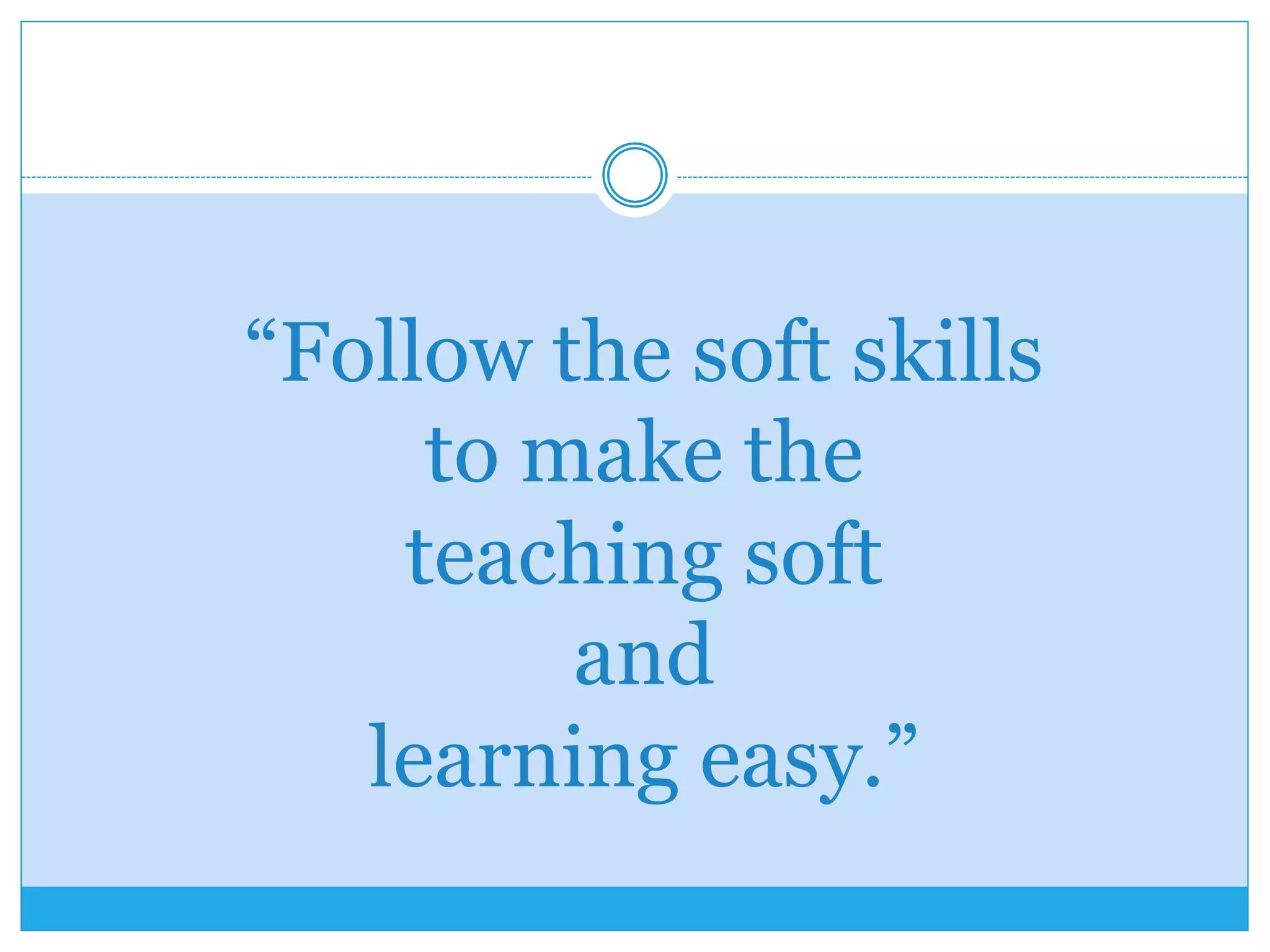 Soft skills for a best teacher | PDF
