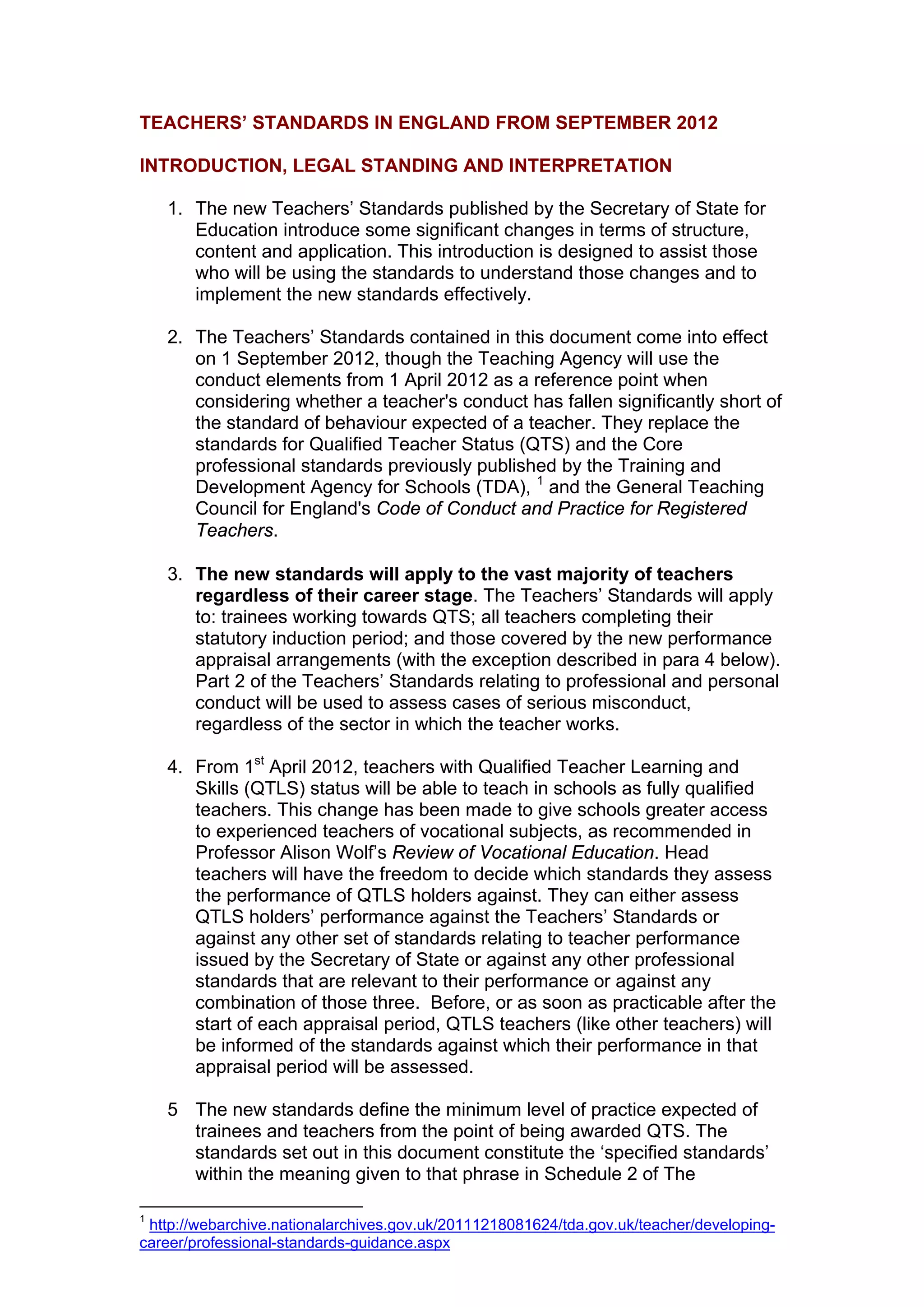 Teachers standards | PDF