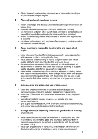 Teachers standards | PDF