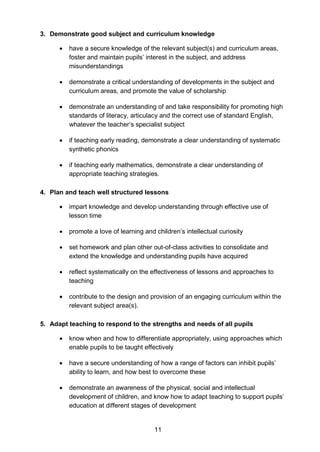 Teachers standards | PDF