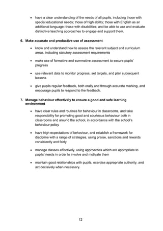 Teachers standards | PDF