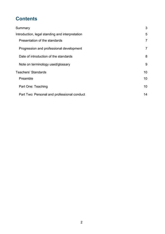 Teachers standards | PDF