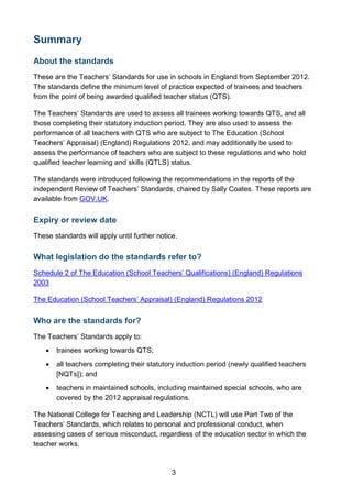 Teachers standards | PDF