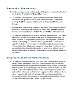 Teachers standards | PDF