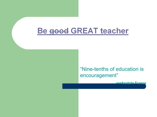 Teachers training presentation | PPT | Secondary Education | Education