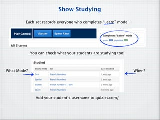 Student Progress with Quizlet | PDF