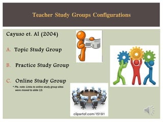 Teacher study groups- excellent PPT | PPTX