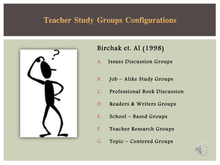 Teacher study groups- excellent PPT | PPTX