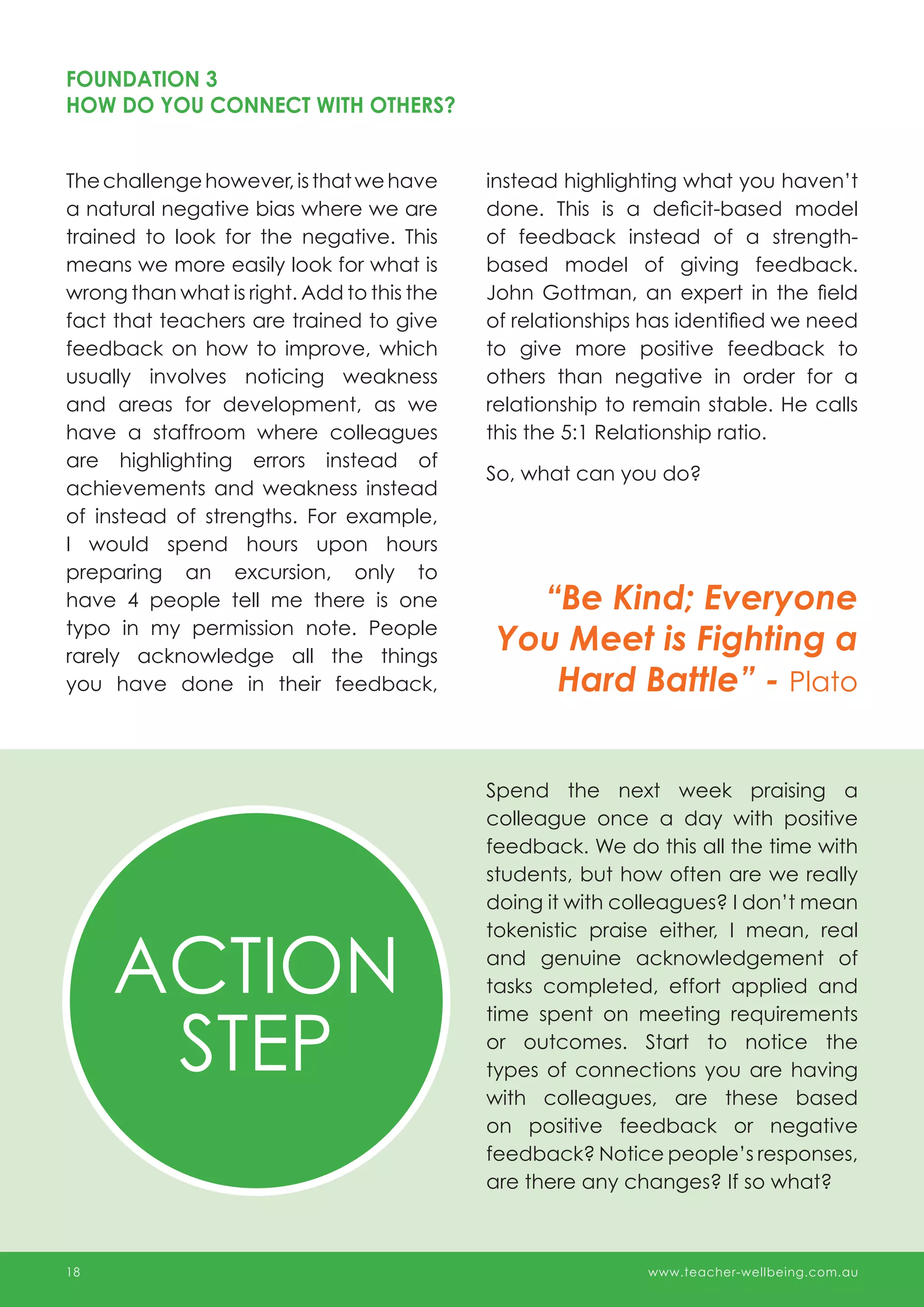 Teacher's wellbeing | PDF