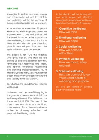 Teacher's wellbeing | PDF