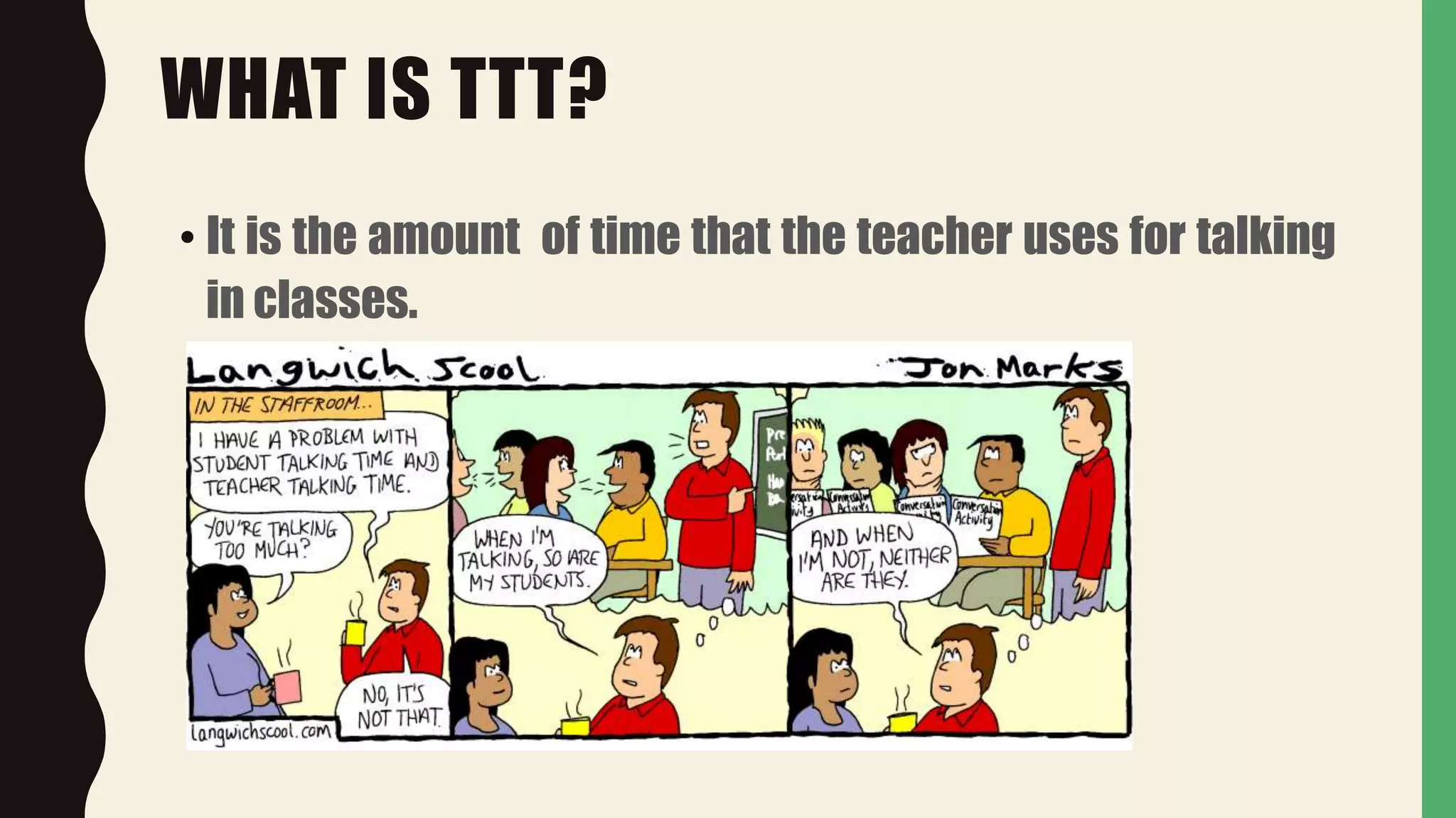 Teacher talking time | PPTX