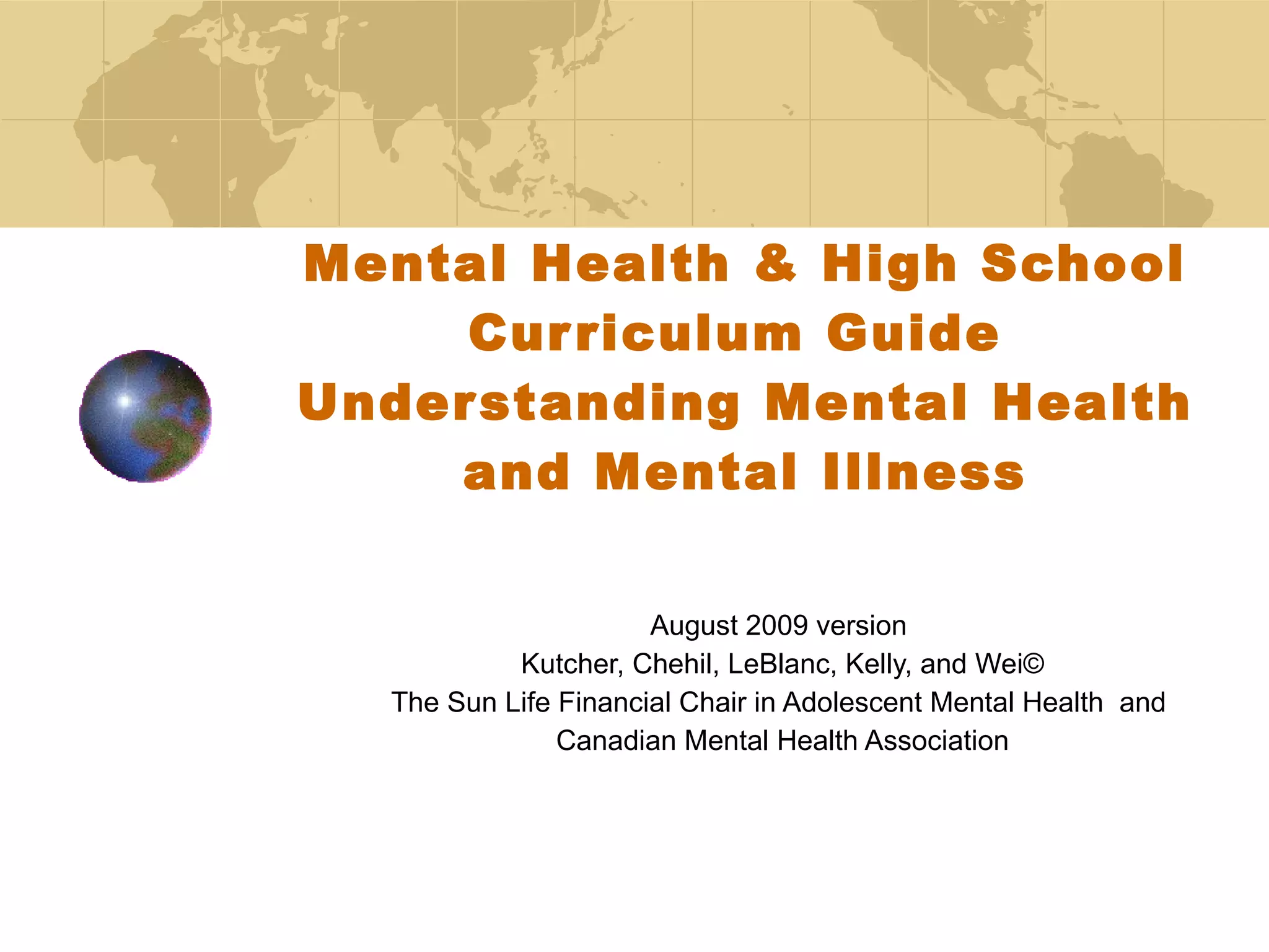 School Mental Health Teacher Training | PPT