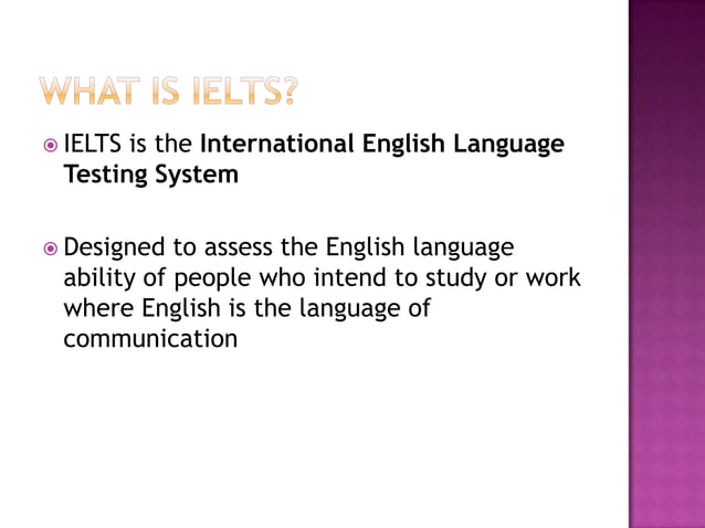 IELTS Teaching Workshop: Introduction To IELTS | PPTX