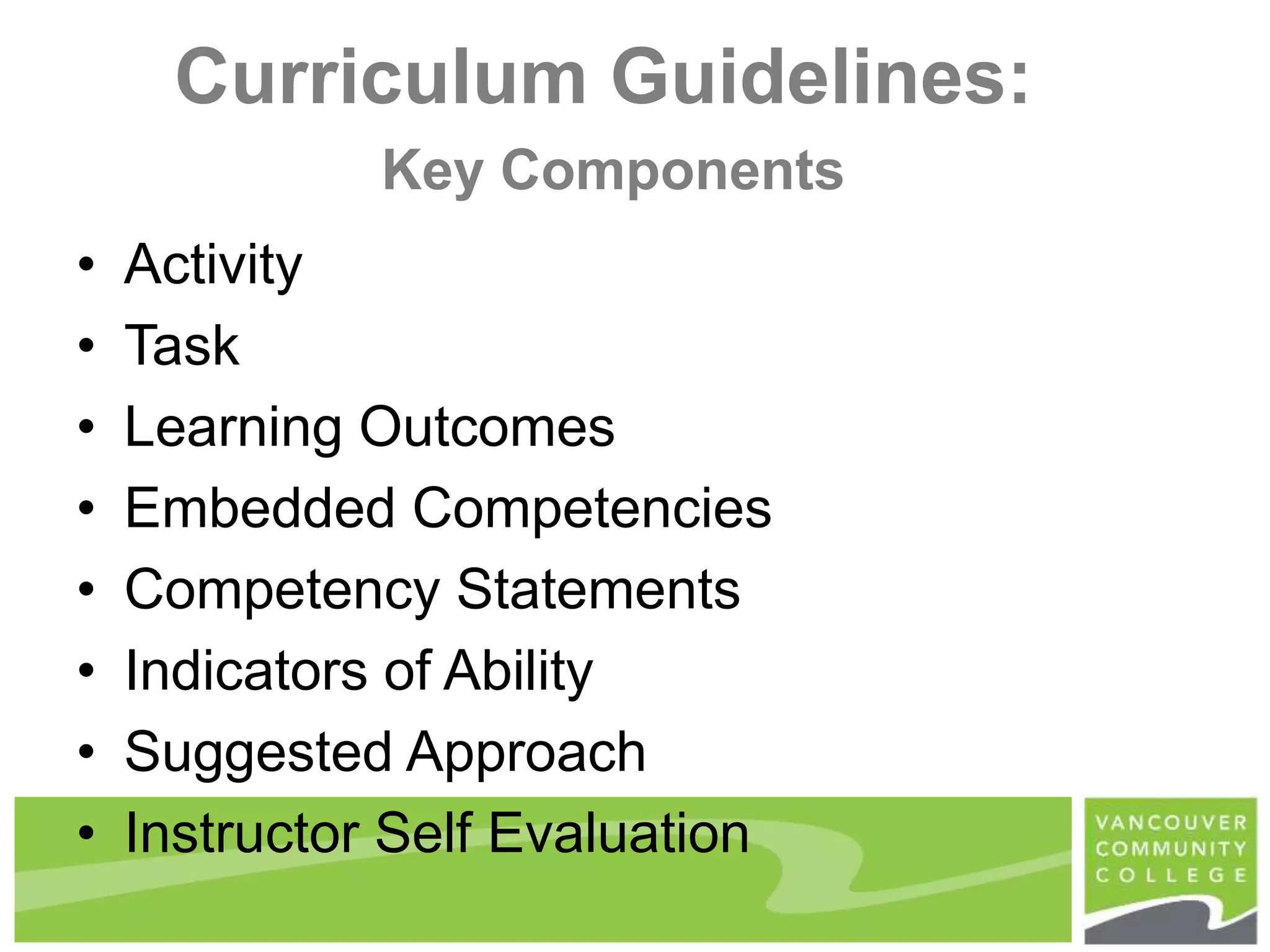 ESL Pathways Curriculum: Background and Key Components | PPT