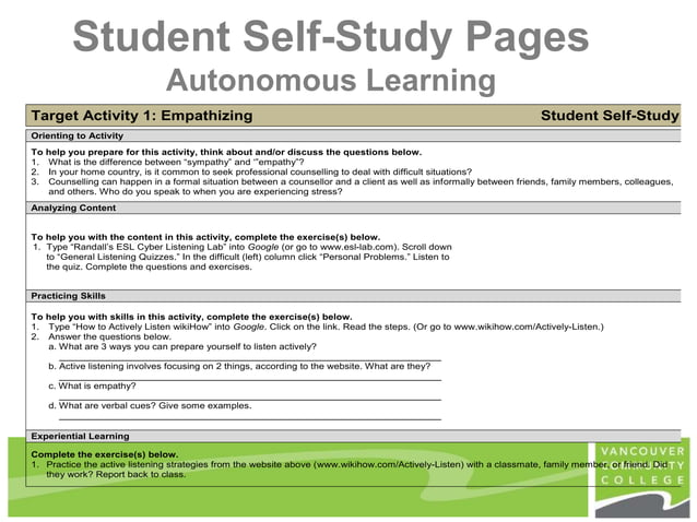 ESL Pathways Curriculum: Background and Key Components | PPT