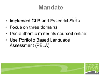 ESL Pathways Curriculum: Background and Key Components | PPT
