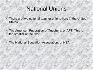Teacher unions | PPT