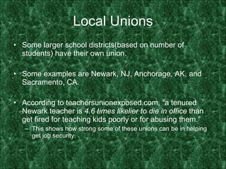 Teacher unions | PPT