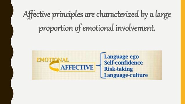 Affective and linguistic principles of language learning | PPSX ...